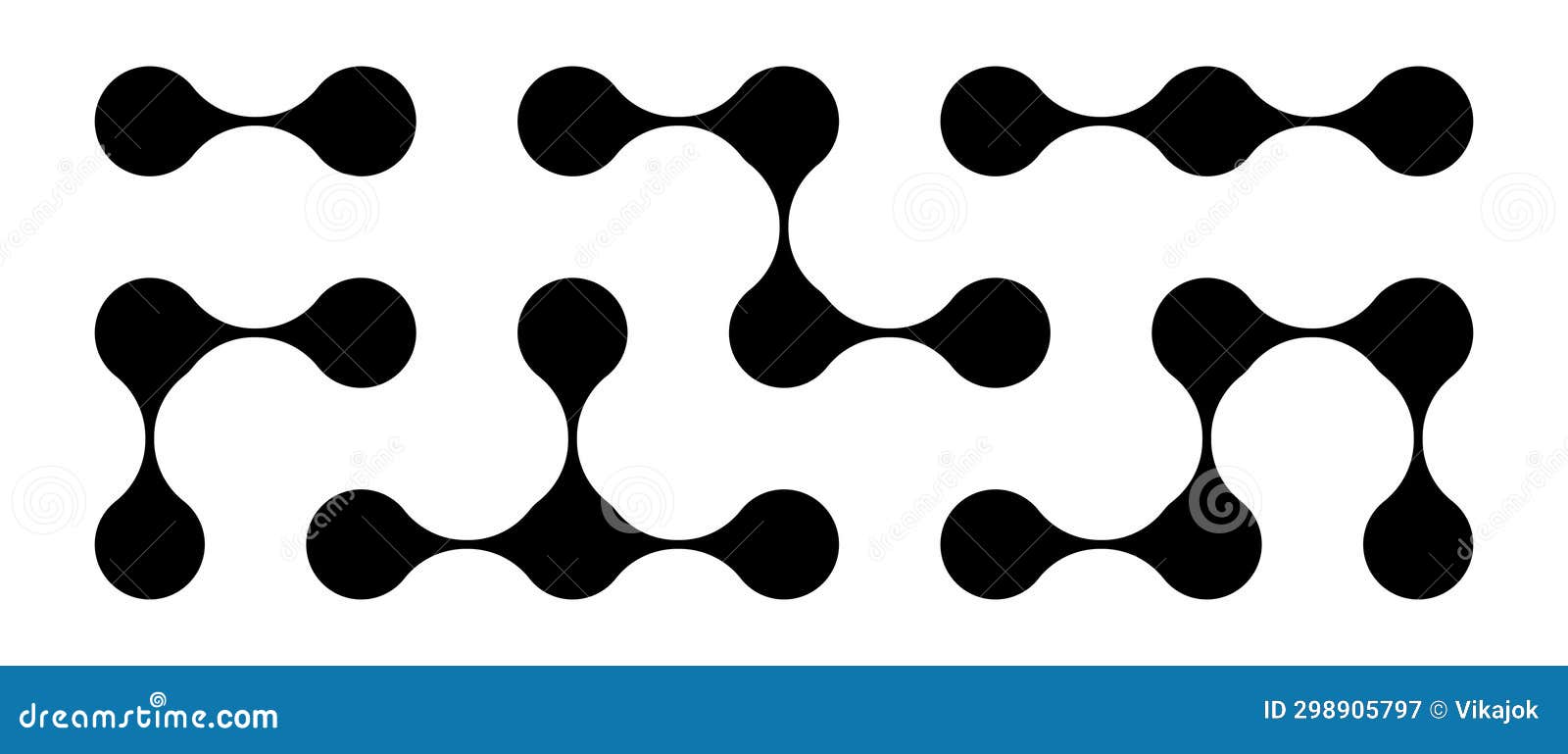 Black Metaball Set. Liquid Connected Blobs. Morph Dots Pattern Collection. Thin Integration ...