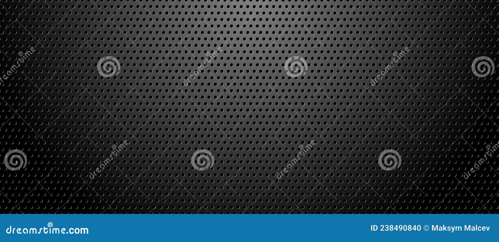 Black Metal Background with Dots Pattern. Modern Abstract Vector ...