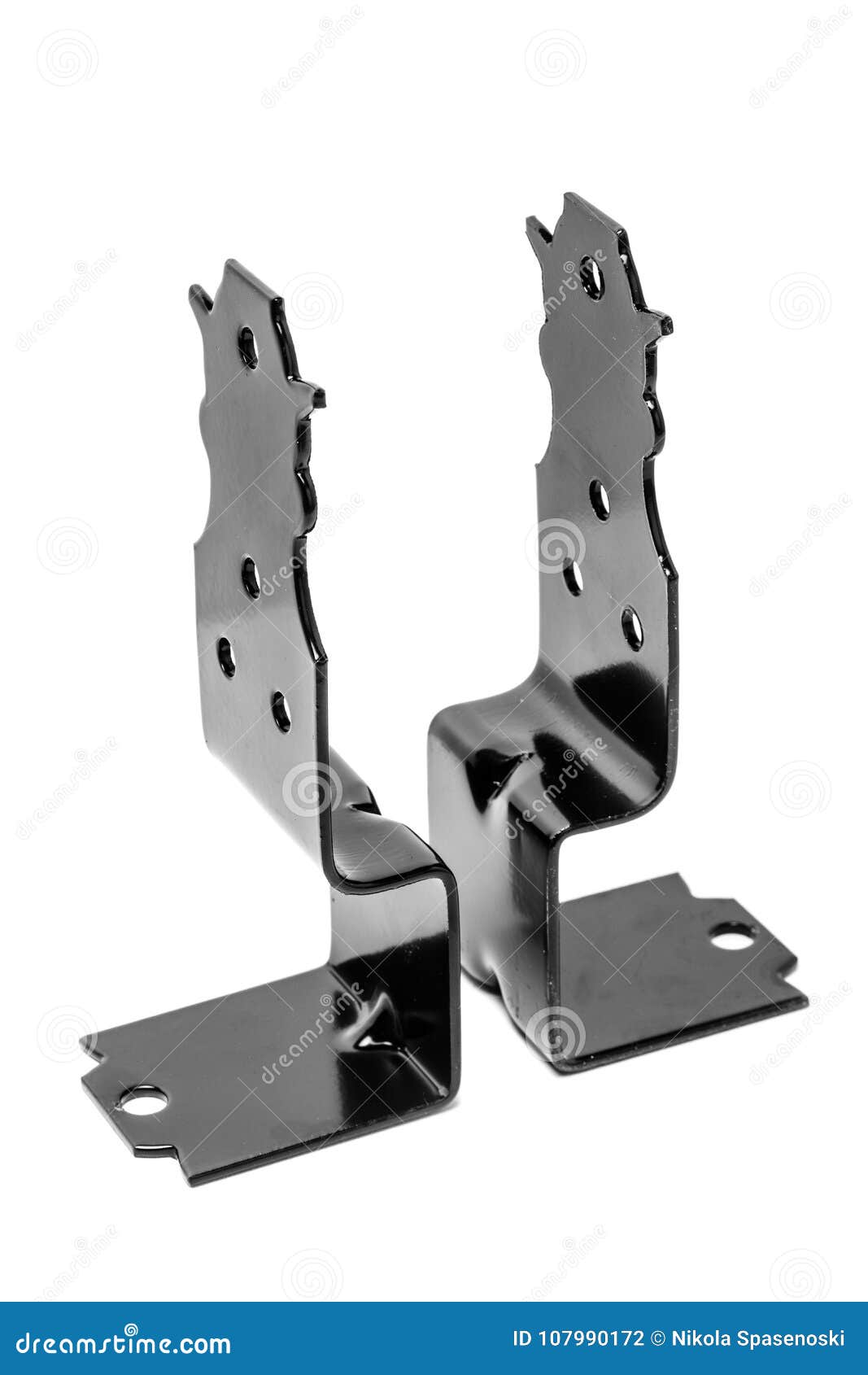 Black metal fixators stock photo. Image of metal, design - 107990172