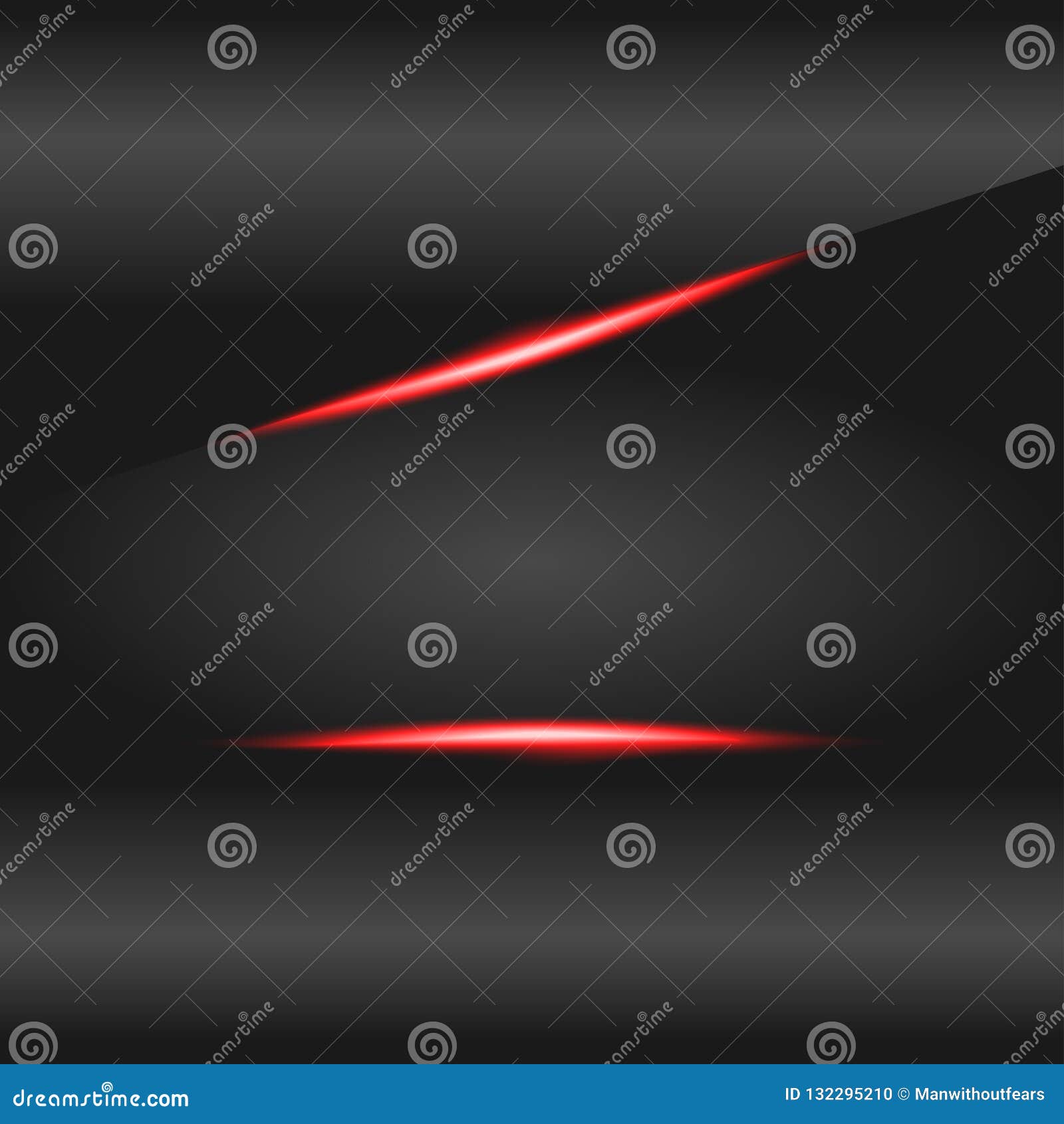 Black Metal with Glowing Red Light Stock Vector - Illustration of ...