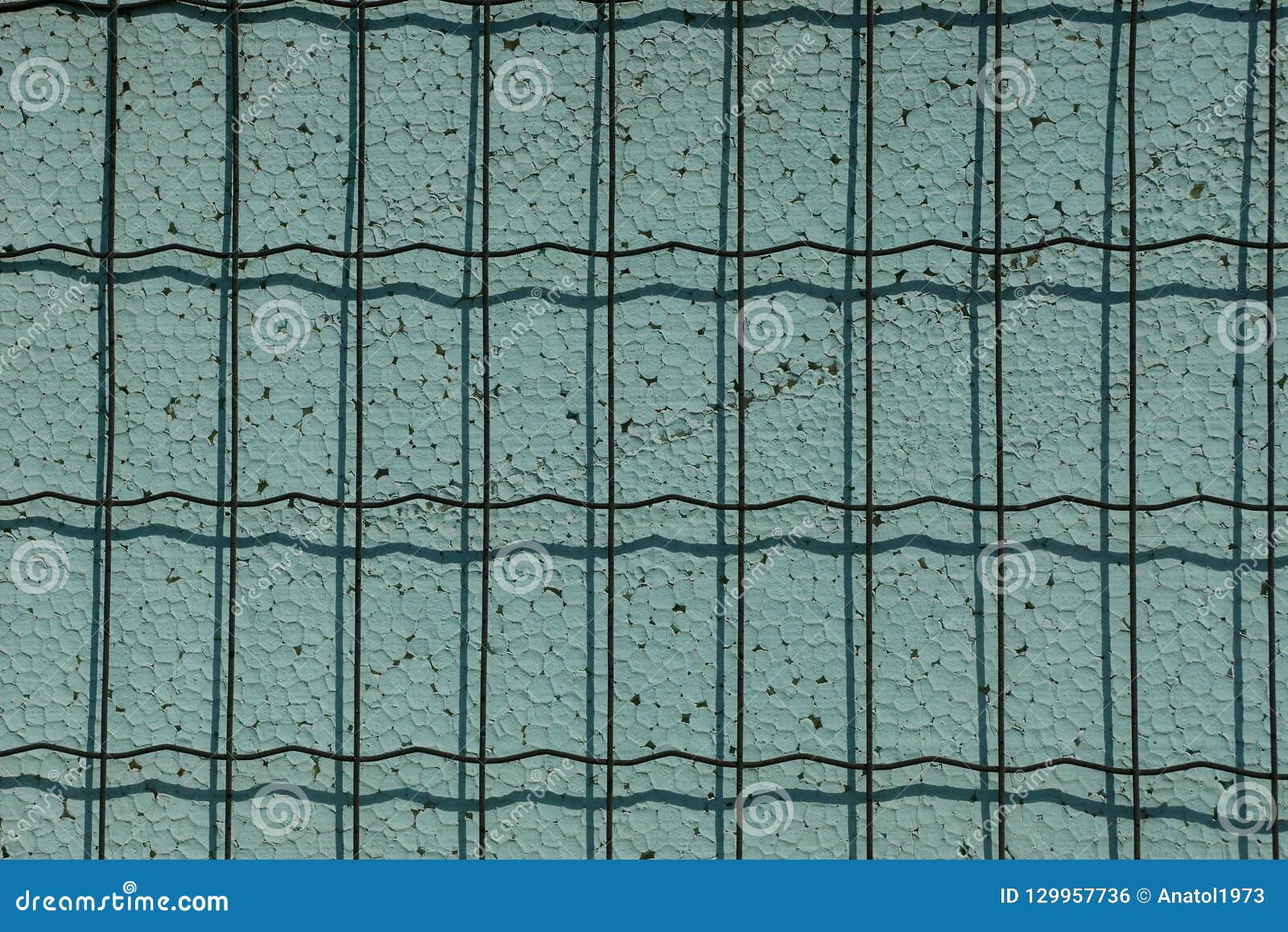 Black Metal Grate Texture on a Green Foam Wall Stock Photo - Image of ...