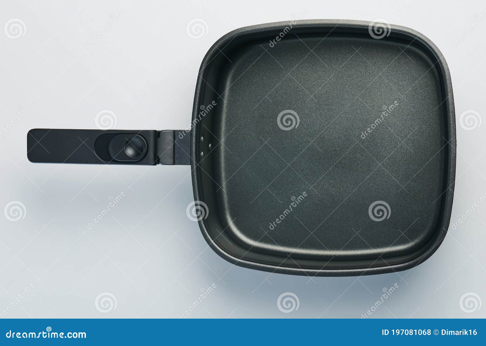 Black metal kitchen pan stock photo. Image of handle - 197081068