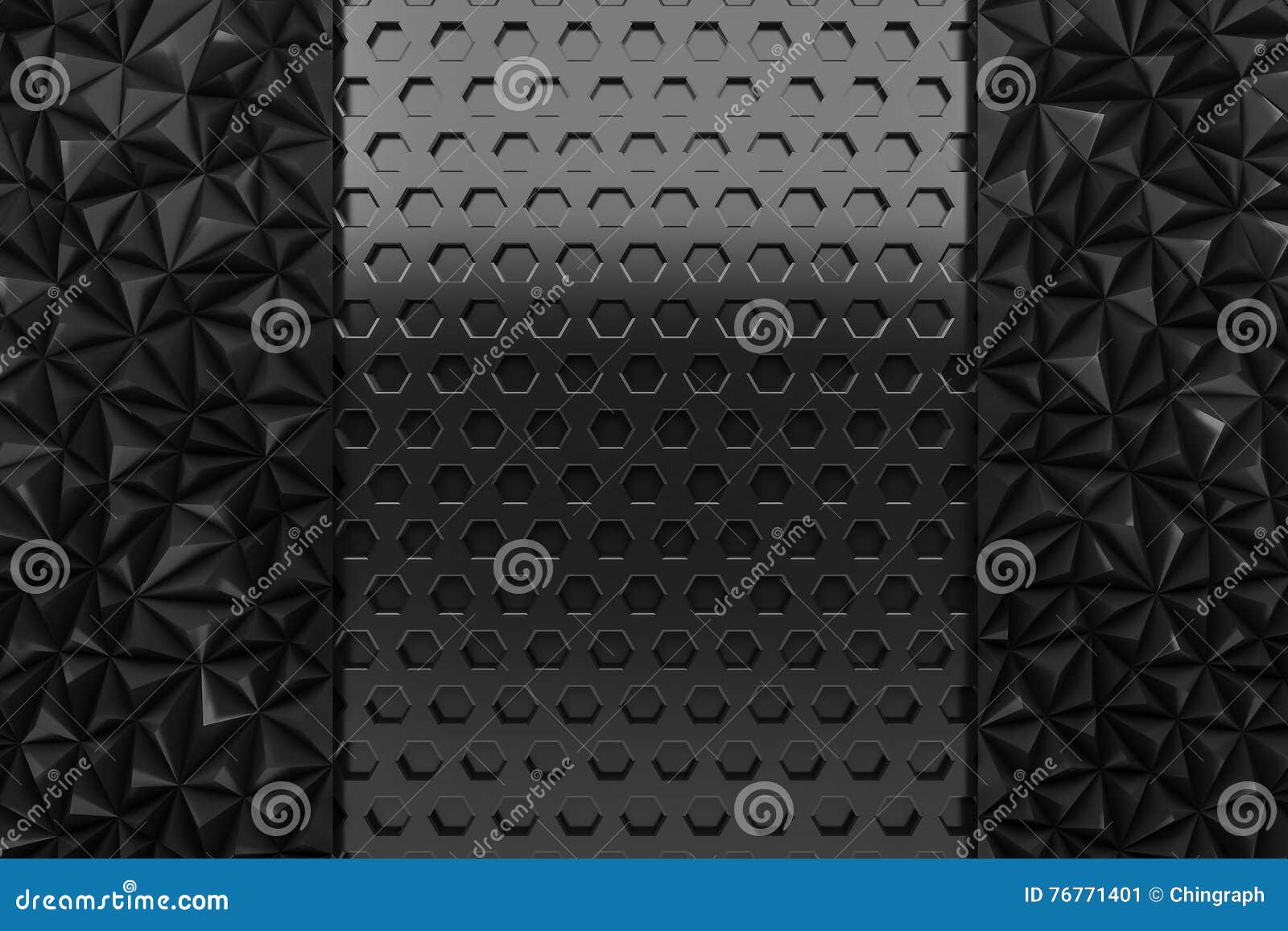 Black Metal Layout Abstract Bee Hive Lowpoly Texture Background Stock ...