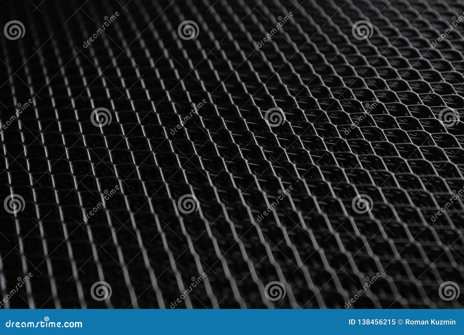 Black Metal Mesh Under Dim Light Source Stock Image - Image of iron ...