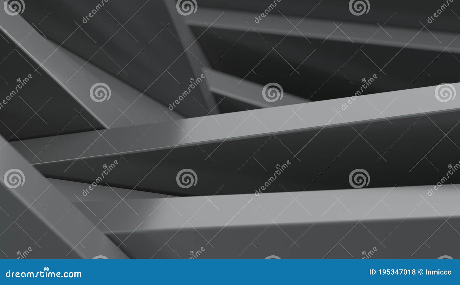 Black Metal Panels of Rectangular Shape. Random Chaotic Position ...