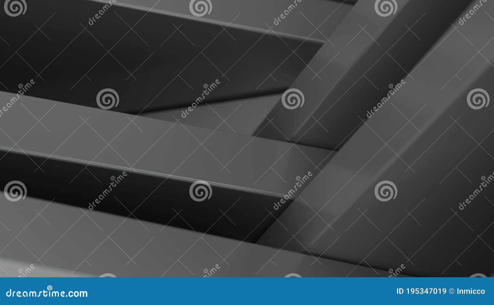 Black Metal Panels of Rectangular Shape. Random Chaotic Position ...