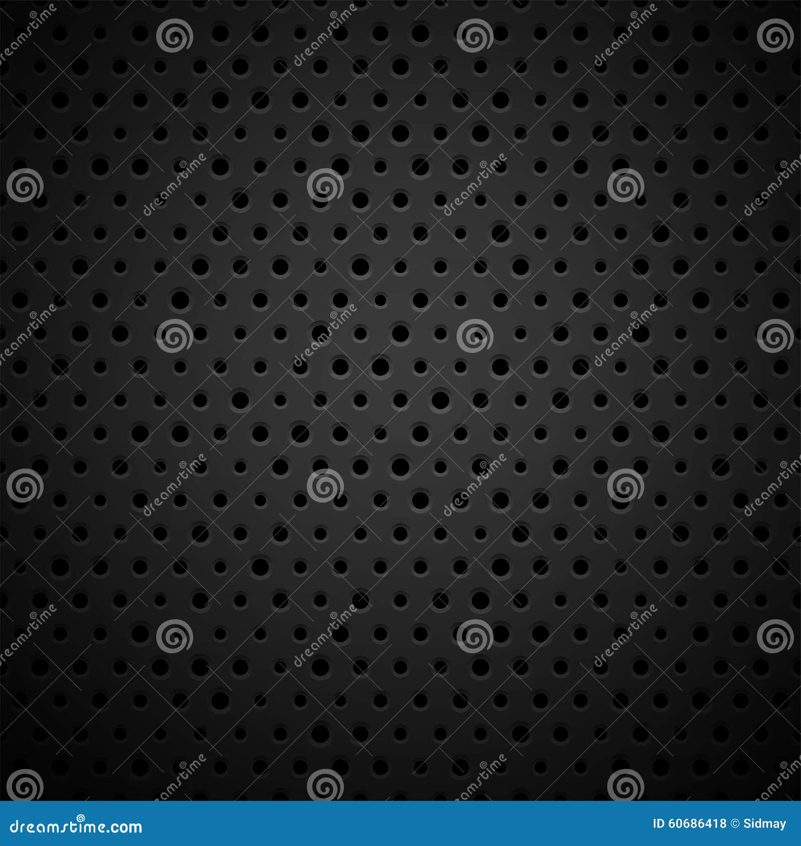 Black Metal or Plastic Texture with Holes Stock Vector - Illustration ...
