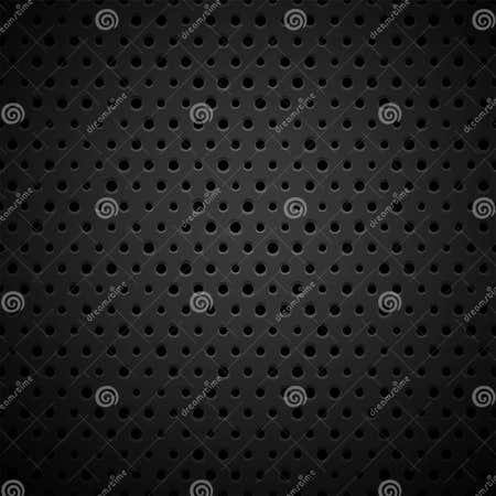 Black Metal or Plastic Texture with Holes Stock Vector - Illustration ...