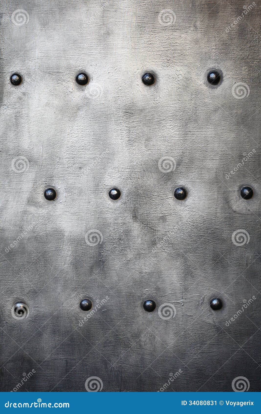 Black Metal Plate or Armour Texture with Rivets Stock Image - Image of ...
