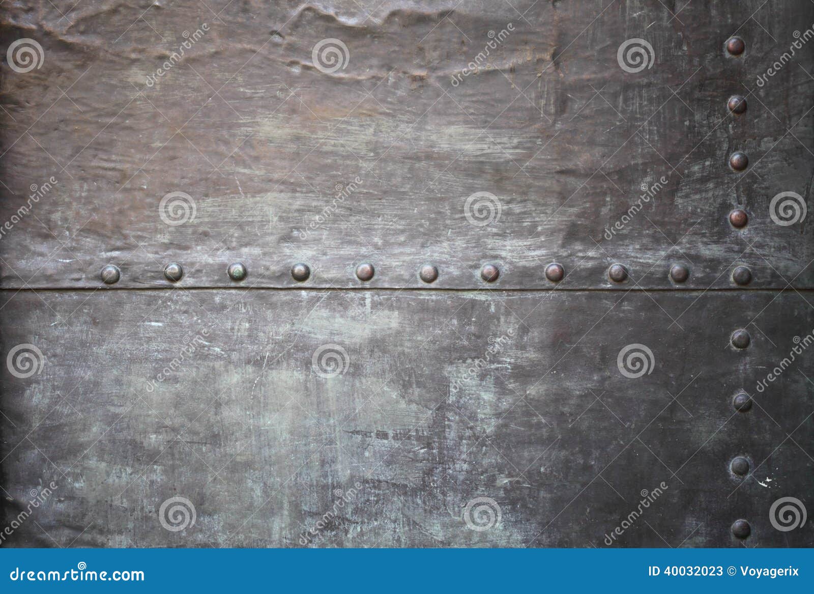 Black Metal Plate or Armour Texture with Rivets Stock Image - Image of ...