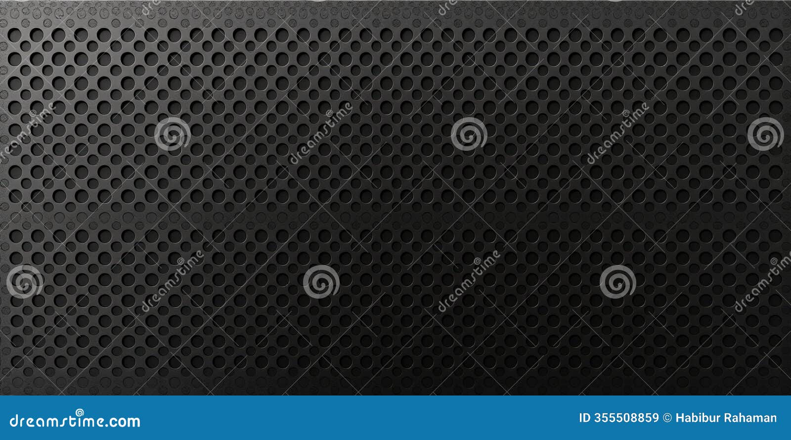 Black Metal Sheet with a Repeating Pattern of Holes Stock Illustration ...