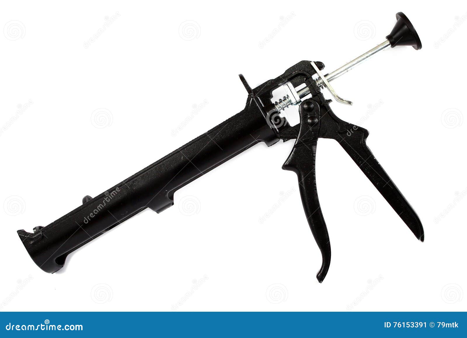 Black metal silicon gun stock image. Image of background - 76153391