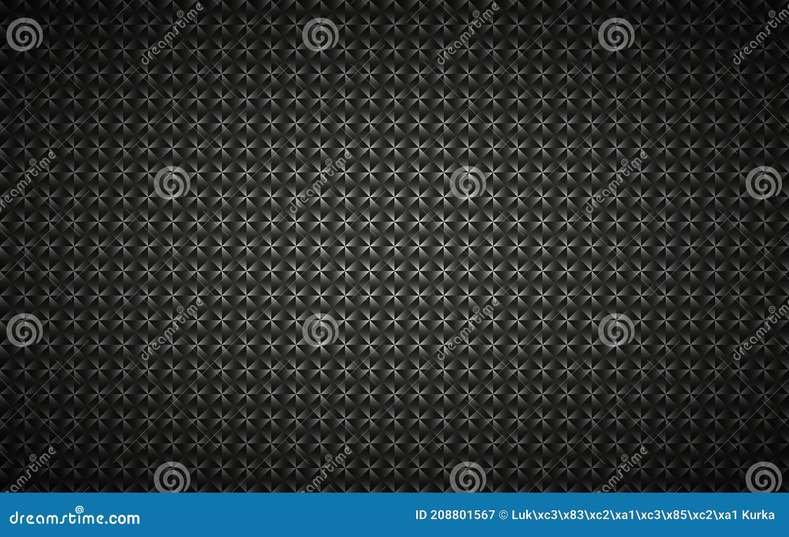 Black Metal Texture. Triangle Pattern with Gradients Stock Illustration ...