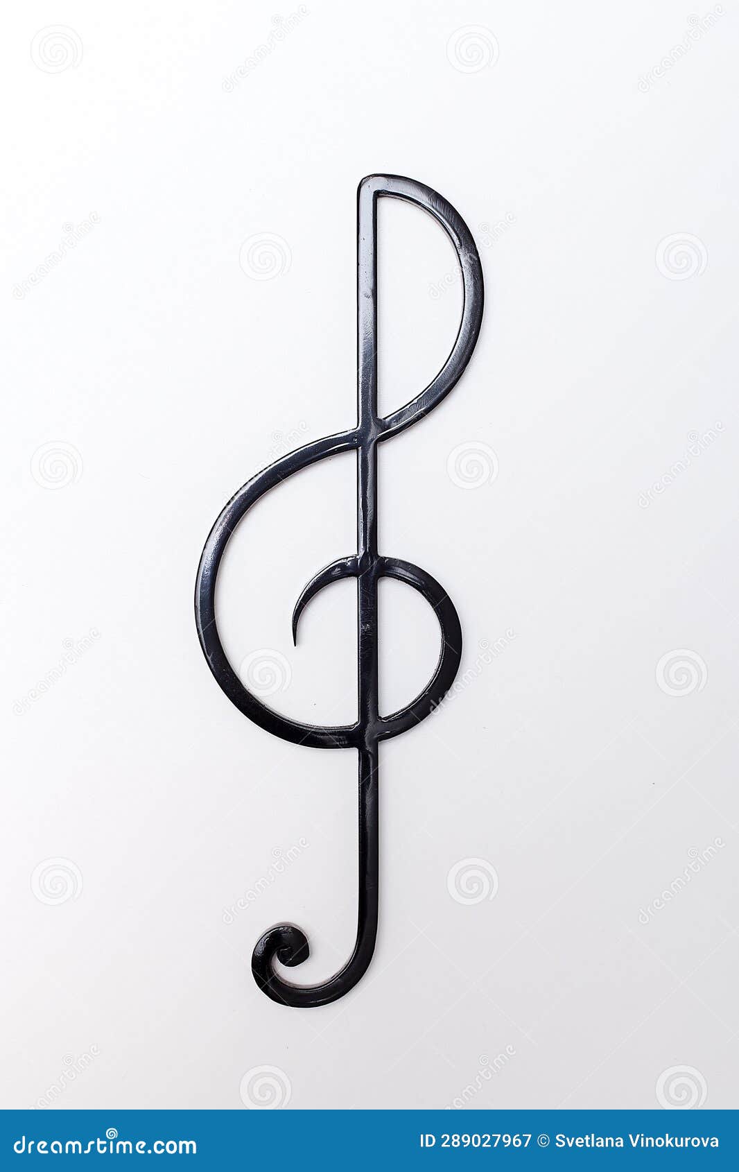 Black Treble Clef And Music Notes On Golden Background. Violin Key. Key ...