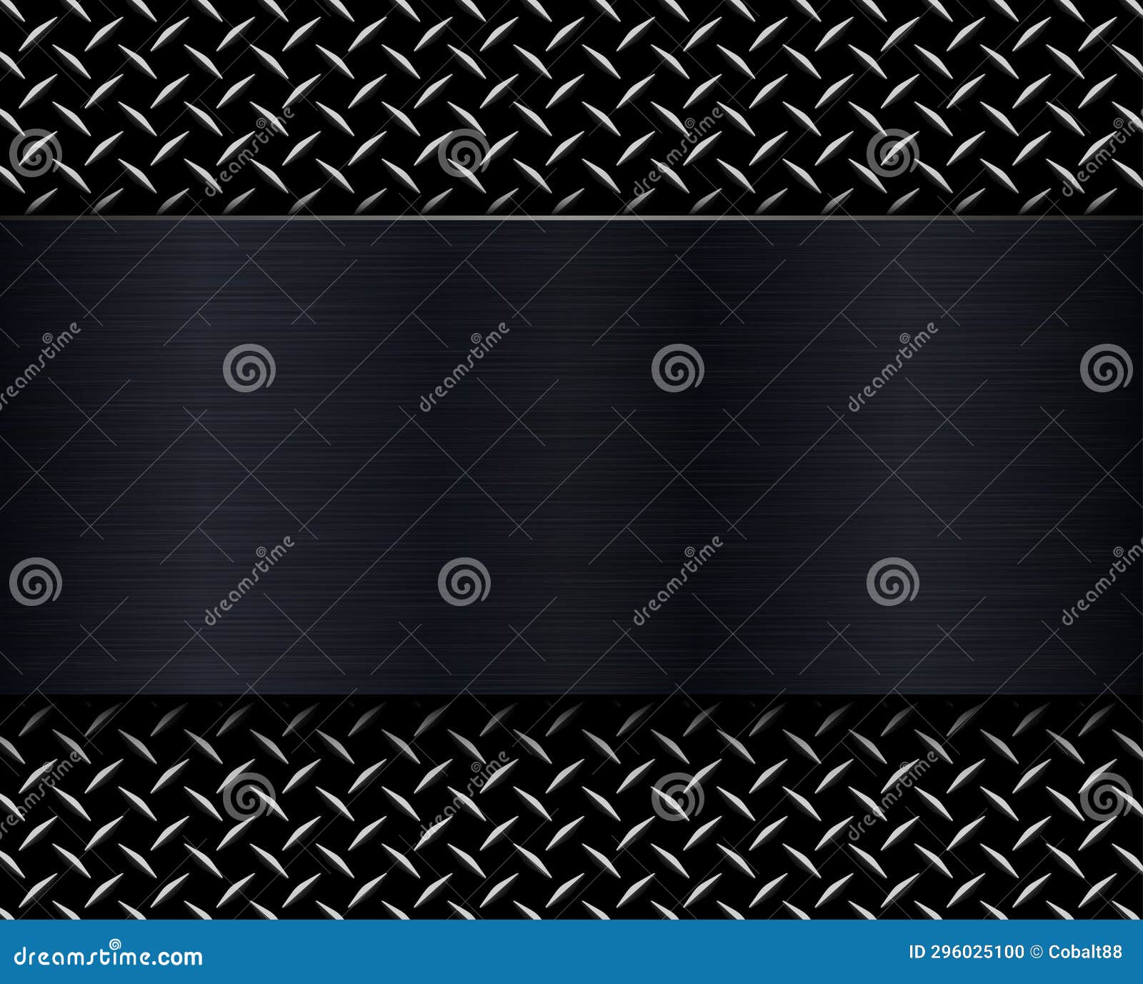 Black Metallic Background, Brushed Metal Banner on Diamond Plate ...