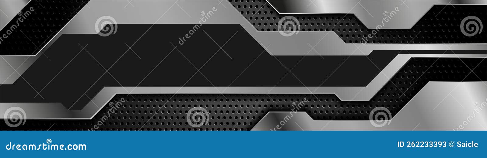 Black and Metallic Technology Abstract Background Stock Vector ...