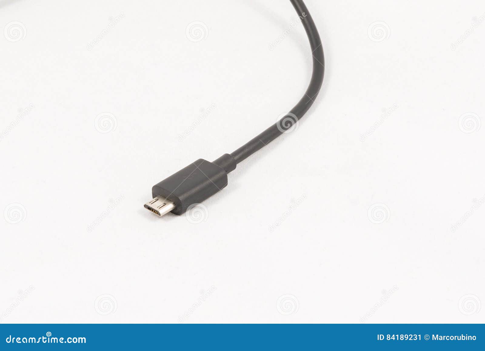 Black micro USB cable stock image. Image of network, android - 84189231