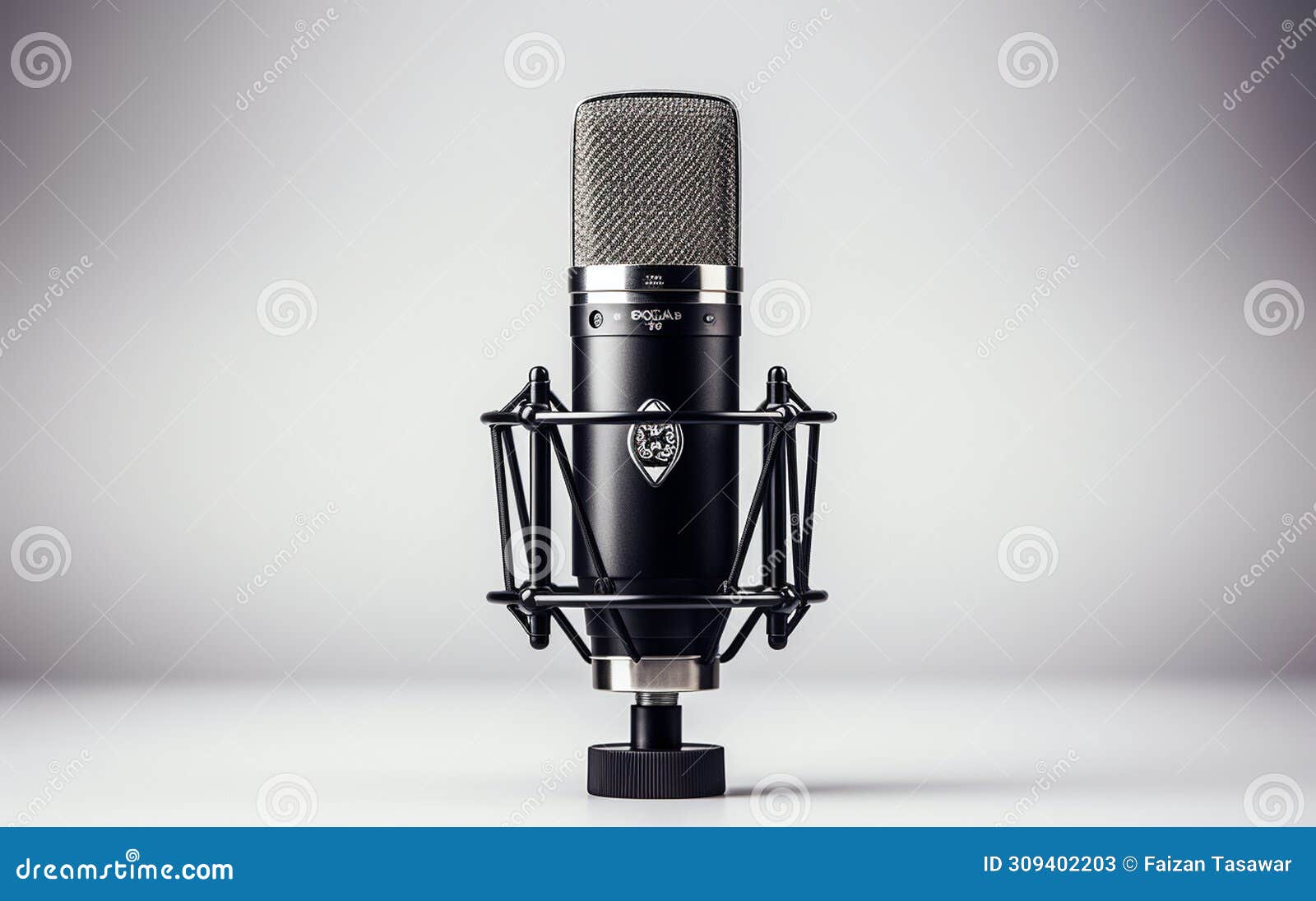 Black Microphone without Background Distractions Stock Illustration ...