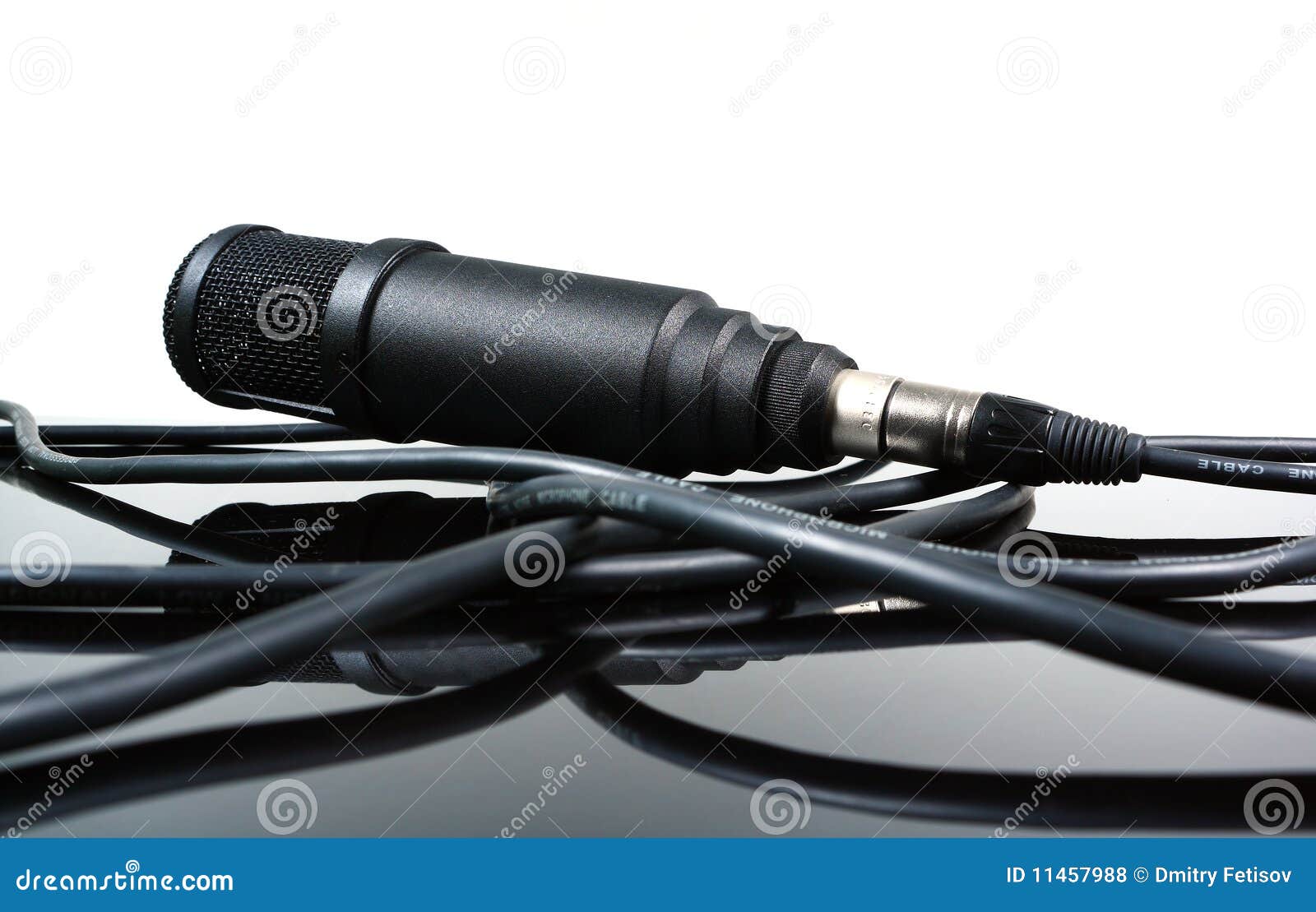 Microphone And Cable Royalty-Free Stock Photography | CartoonDealer.com ...