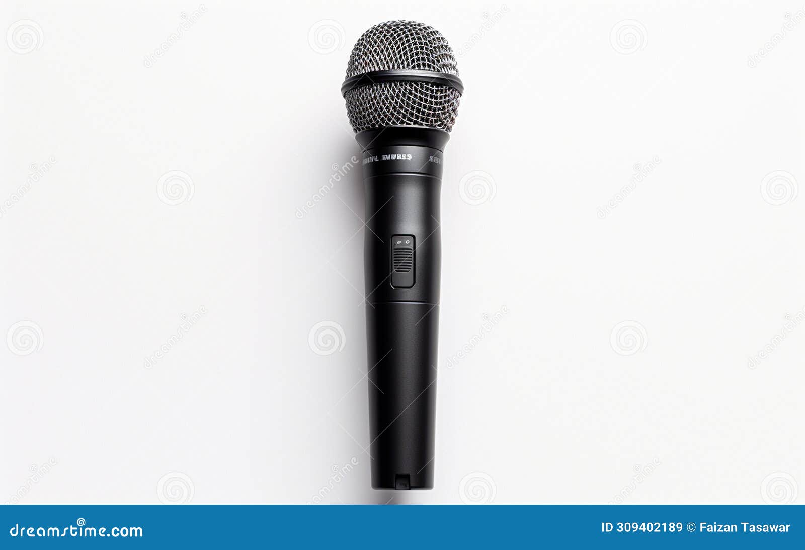 Black Microphone on a Clear Background Stock Illustration ...