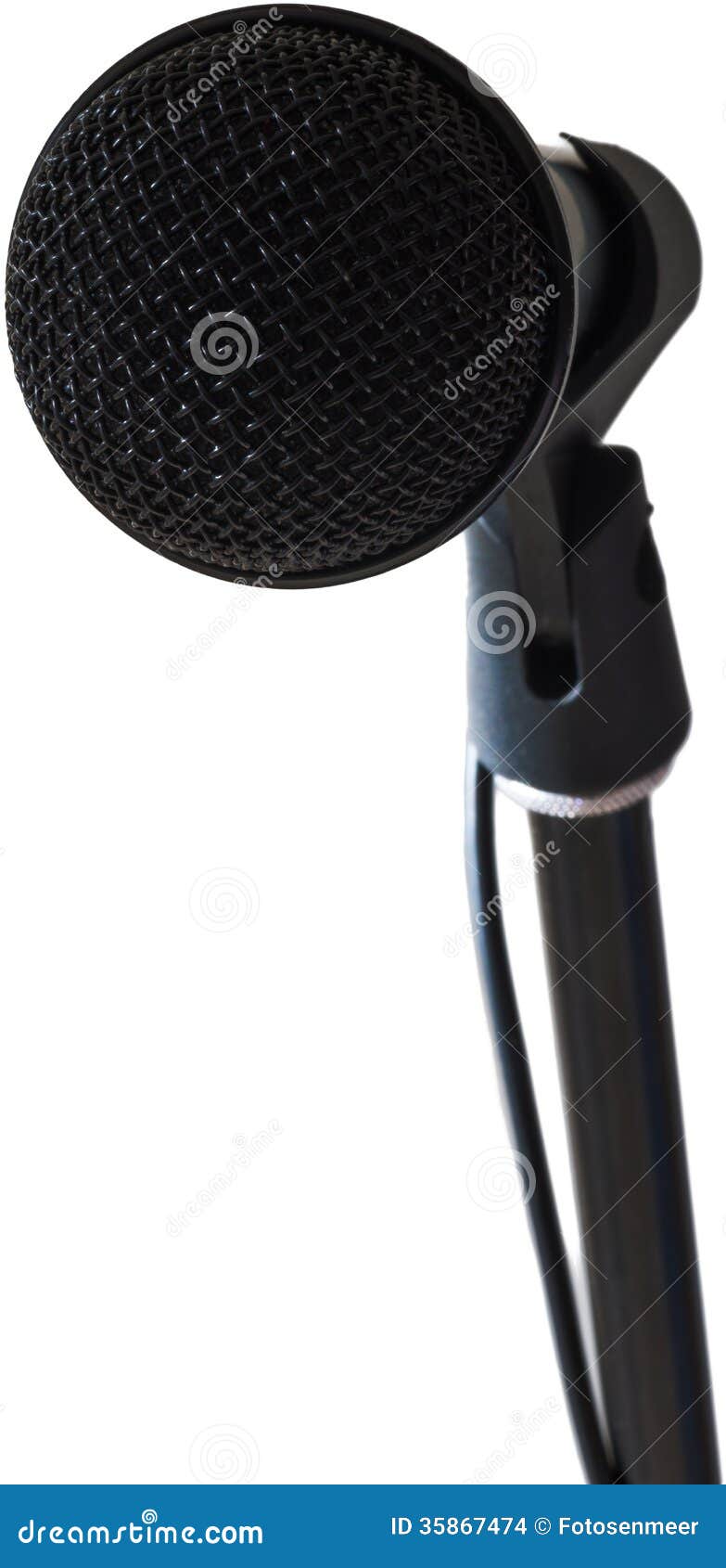 Black microphone stock photo. Image of record, recording - 35867474