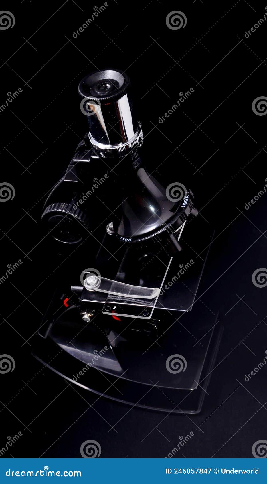 Black Microscope stock image. Image of black, microscope - 246057847
