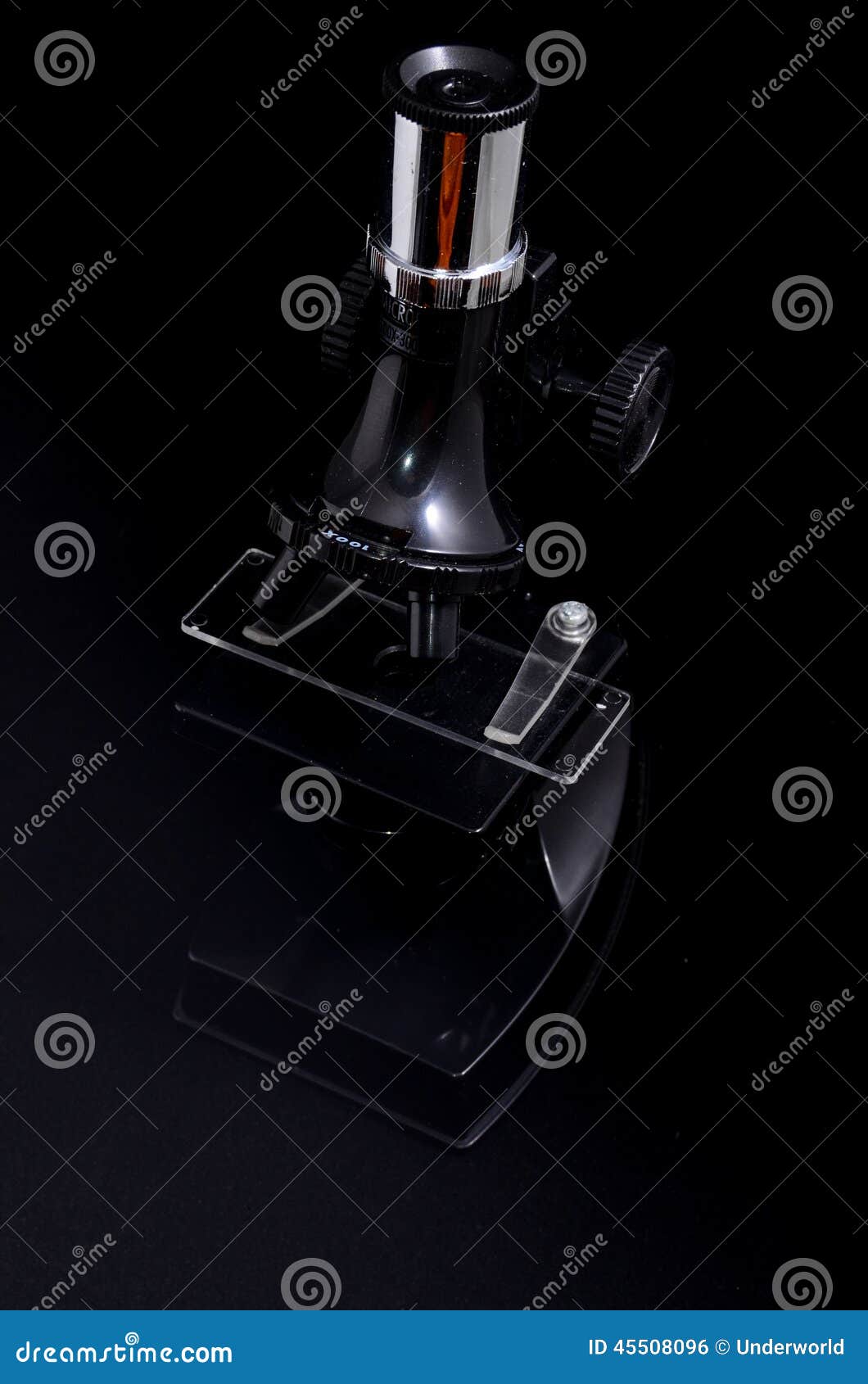 Black Microscope stock photo. Image of science, instrument - 45508096
