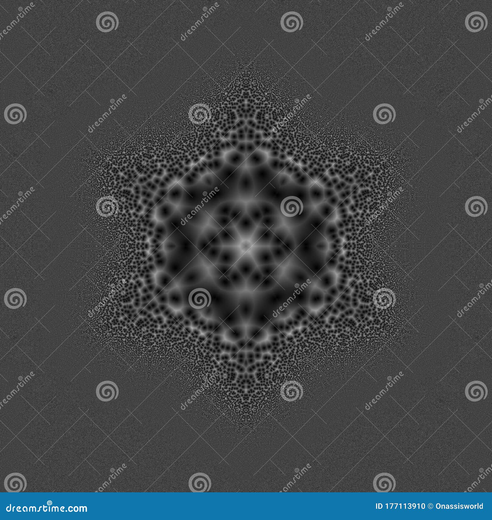 Black Microscopic Virus Desease Abstract Background Stock Illustration ...