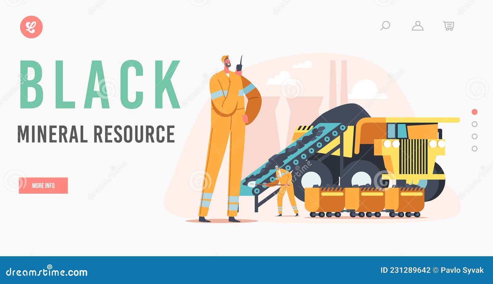 Black Mineral Resource Landing Page Template. Coal Mining, Extraction ... Black Mineral Resource Landing Page Template. Coal Mining, Extraction ...