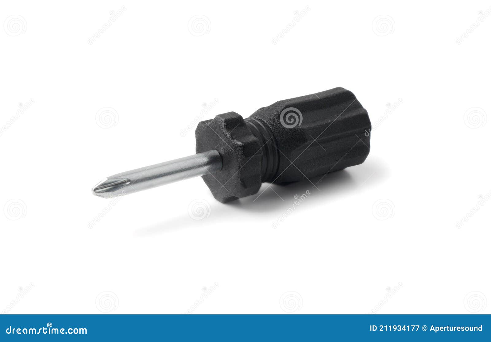 Black Mini Screwdriver Isolated Stock Image - Image of metal, carpentry ...
