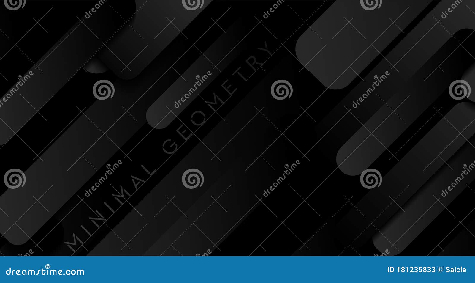 Abstract Black Hi-tech Geometric Minimal Background Stock Vector ...