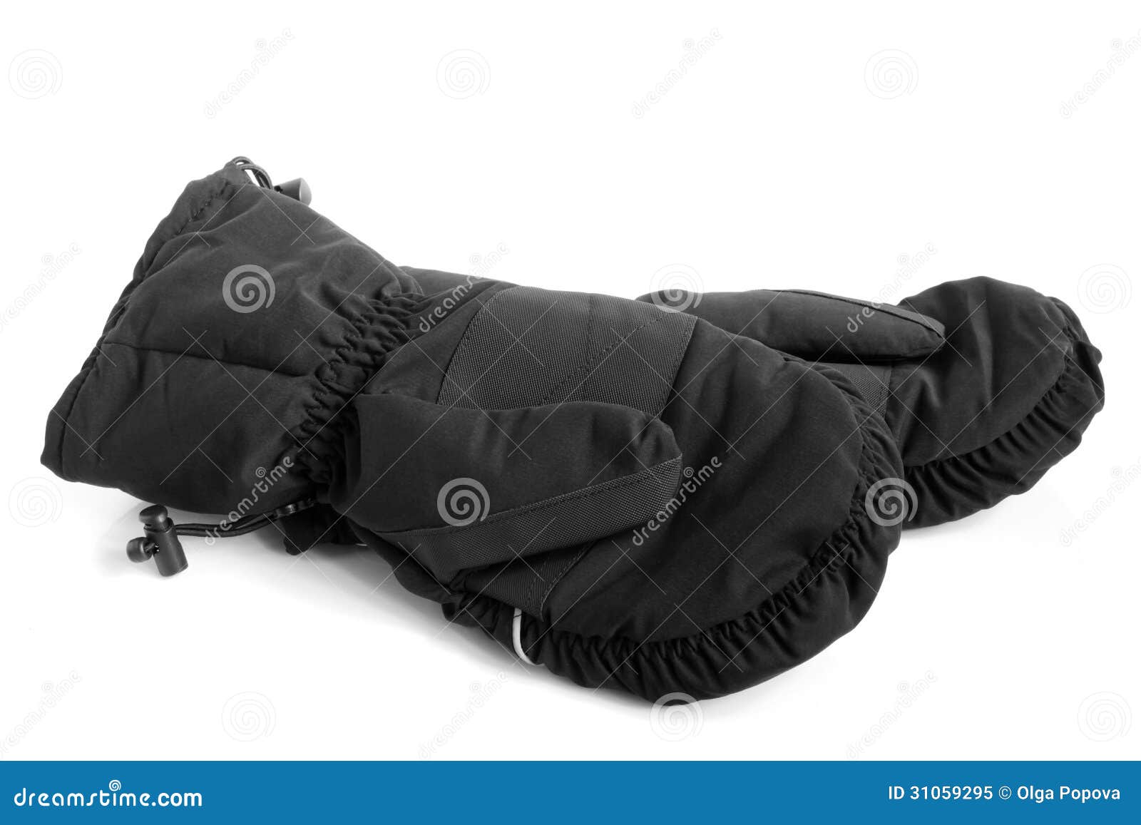 Black mittens stock image. Image of december, hand, domestic - 31059295