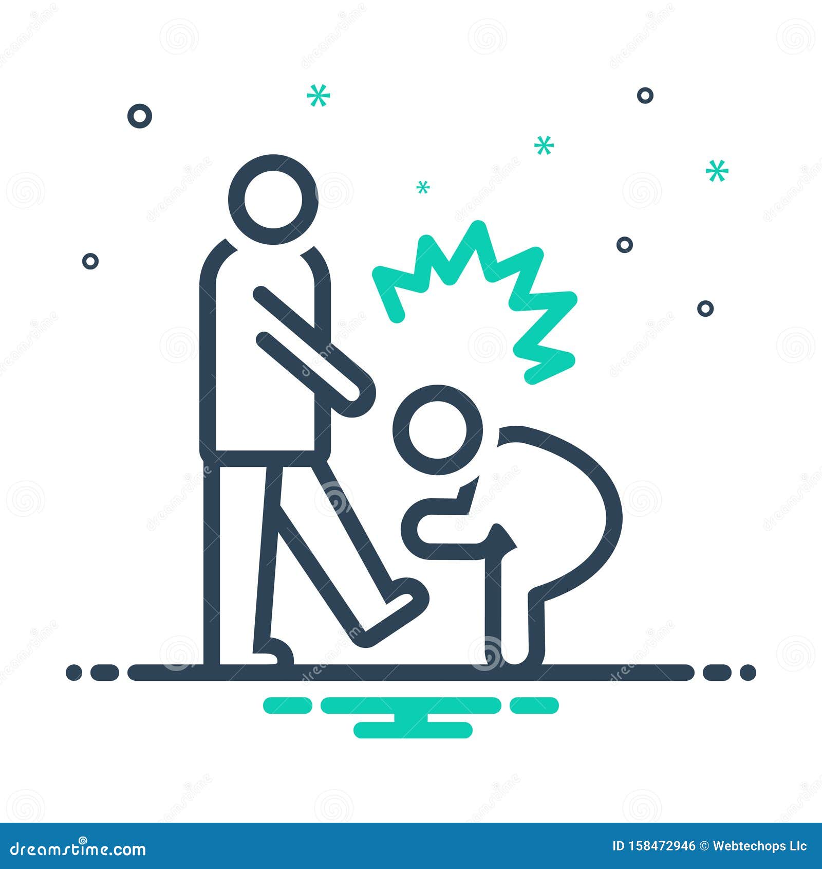 Mix Icon for Abusive, Outrageous and Degrading Stock Vector ...