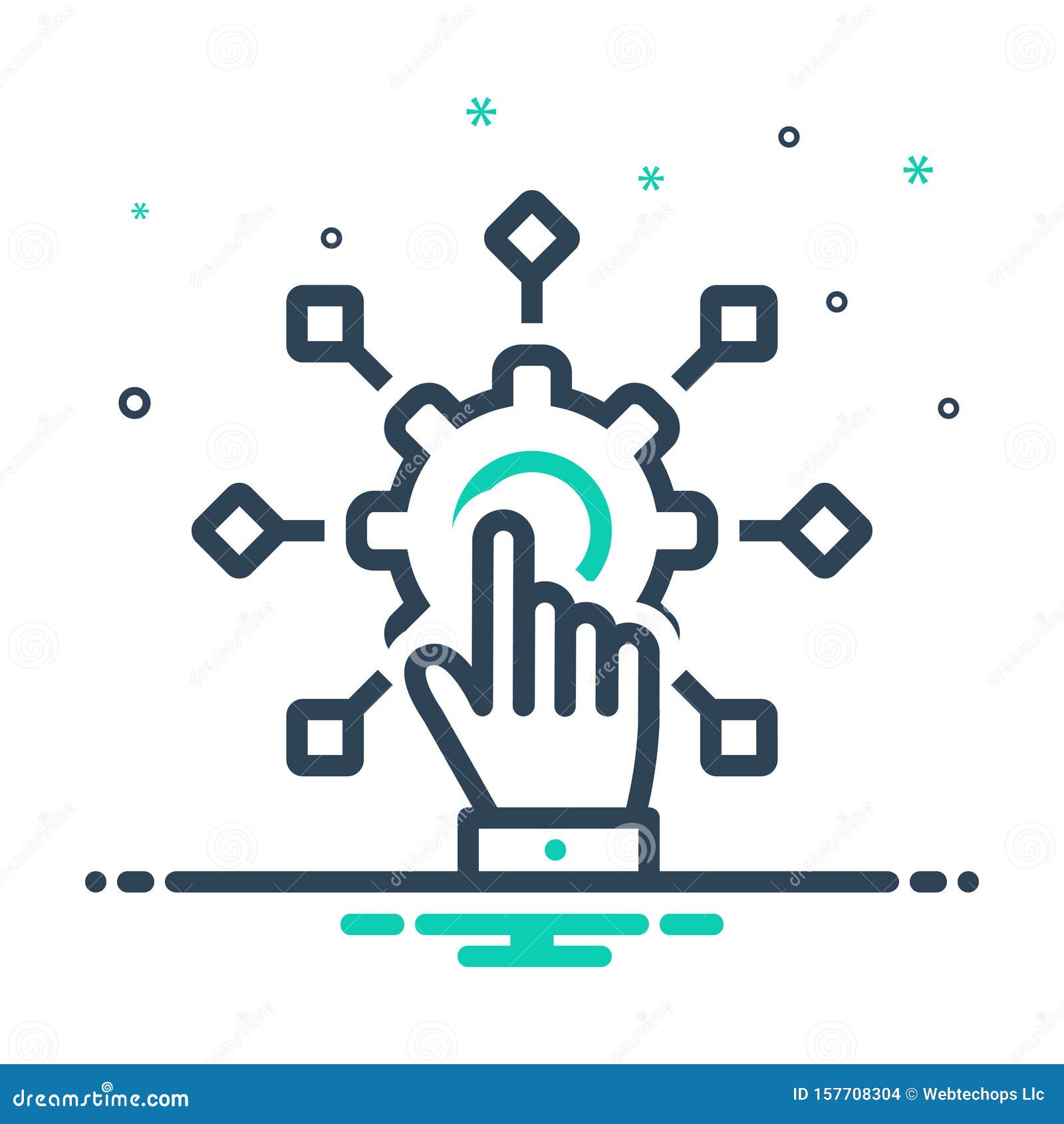 Black Mix Icon for Adapt, Conforming and Change Stock Vector ...