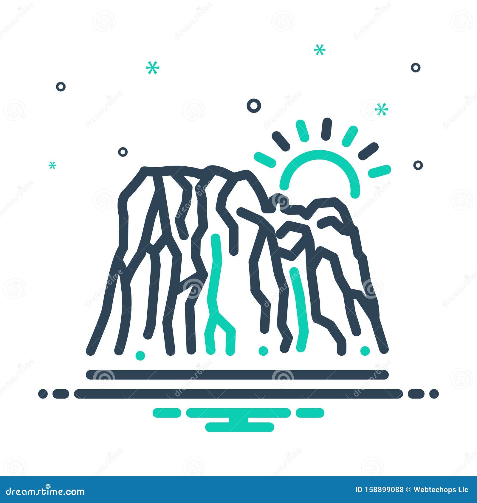 Mix Icon for Bedrock, Basis and Base Stock Vector - Illustration of ...