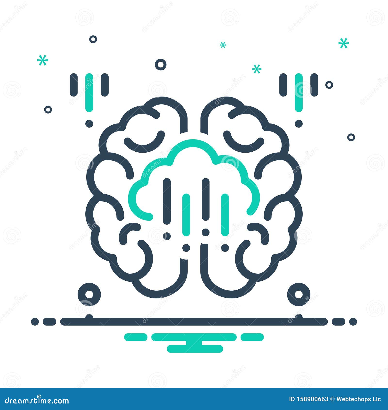 Brainstrom Icon, Black Vector Sign With Editable Strokes, Concept ...