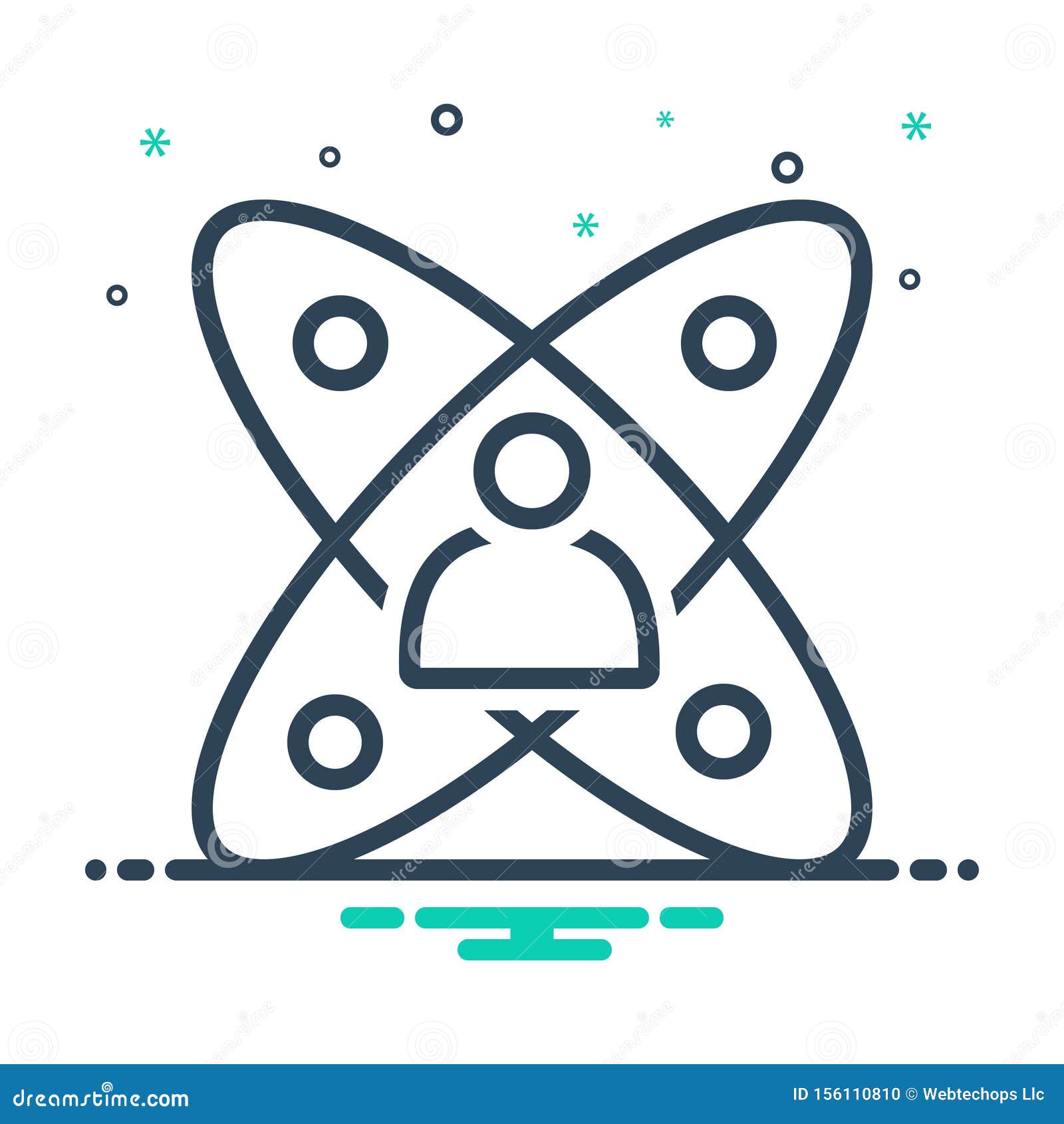 Black Mix Icon for Capabilities, Ability and Talent Stock Vector ...