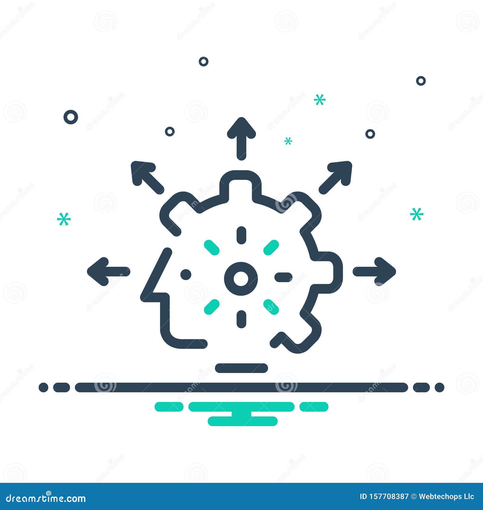 Black Mix Icon for Capabilities, Capacitation and Ability Stock Vector ...