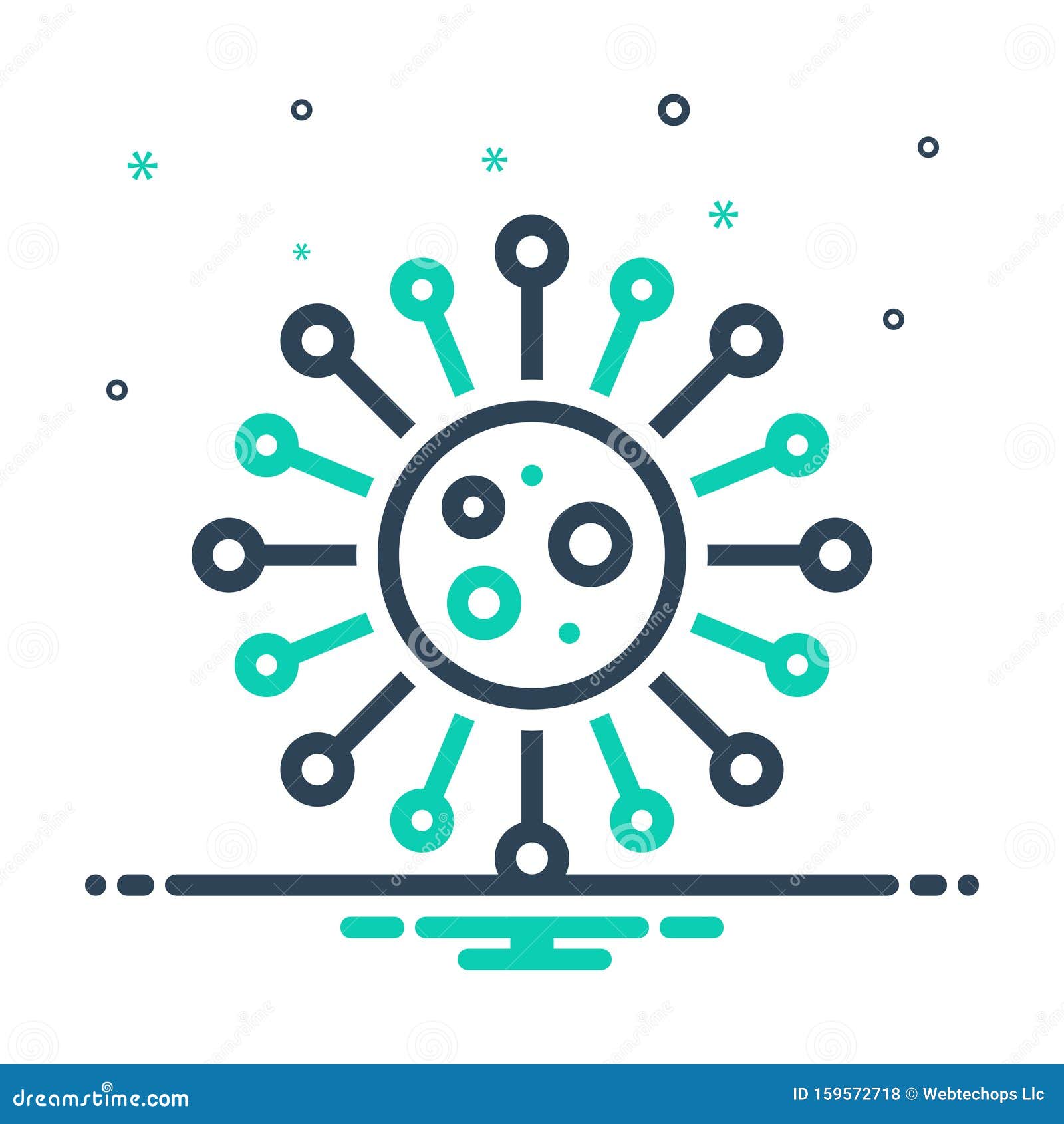 Mix Icon for Chlamydia, Trachomatis and Molecule Stock Vector ...