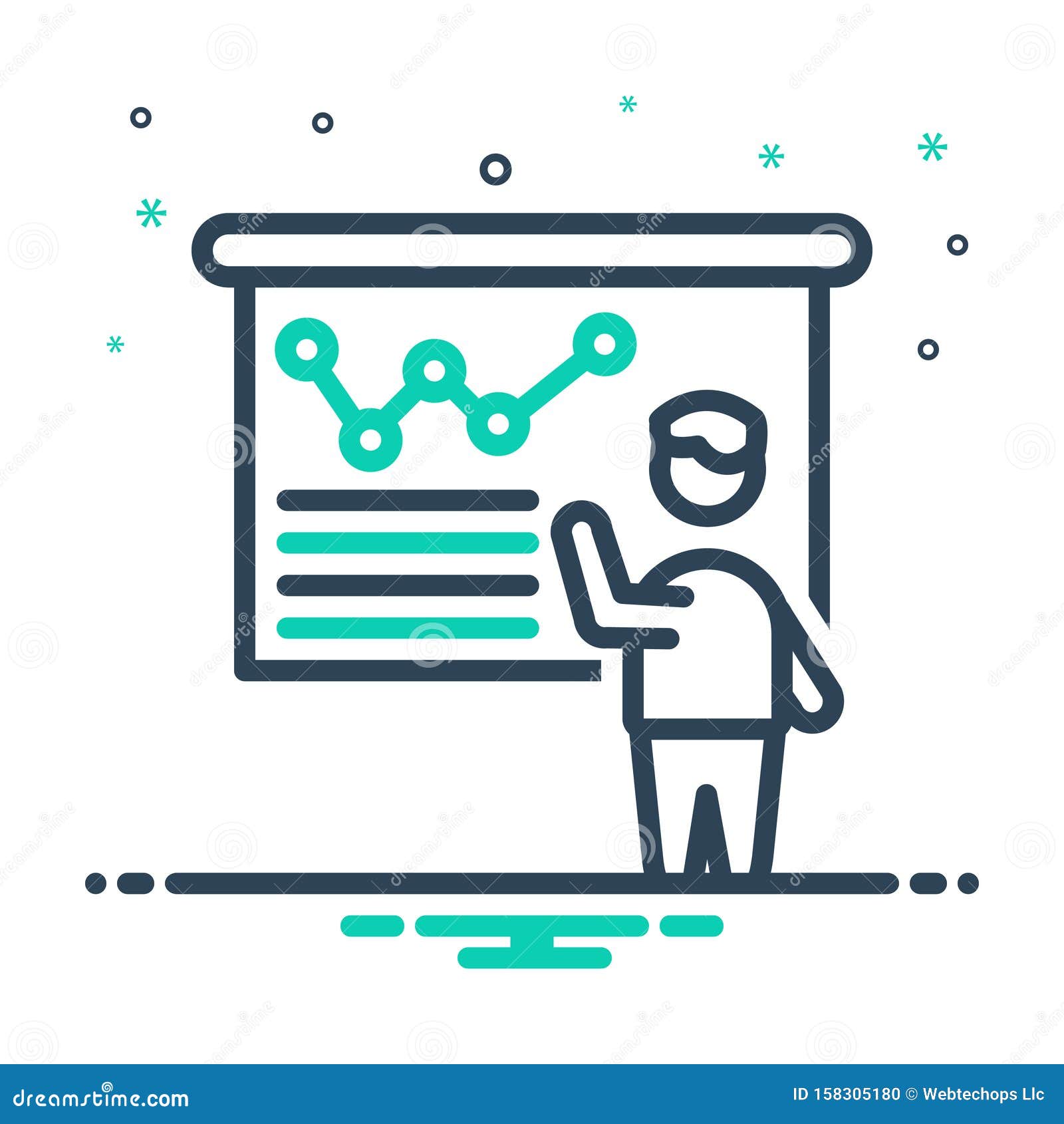 Mix Icon for Course, Training and Procedure Stock Vector - Illustration ...