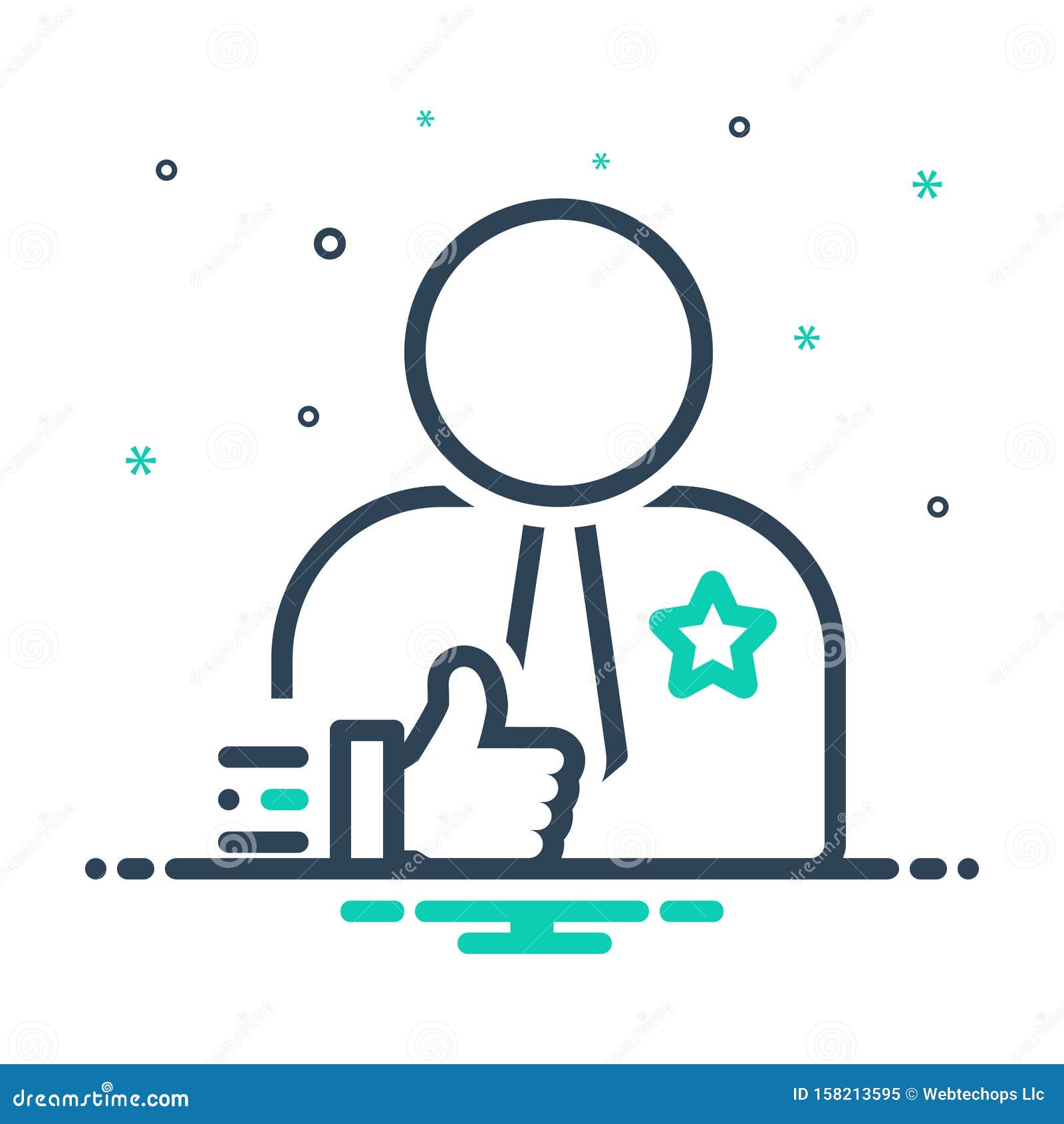 Mix Icon for Credible, Reliable and Dependable Stock Vector ...