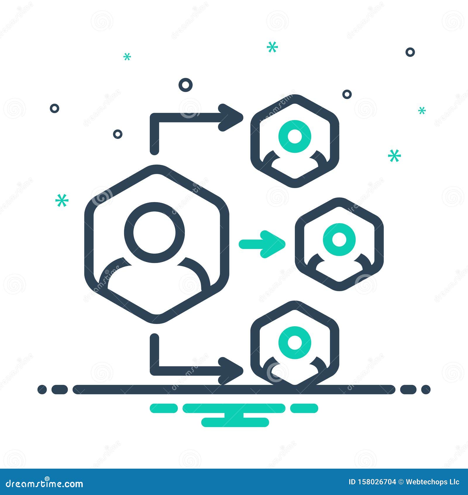 DOA, Delegation Of Authority. Concept With Keywords, People And Icons ...