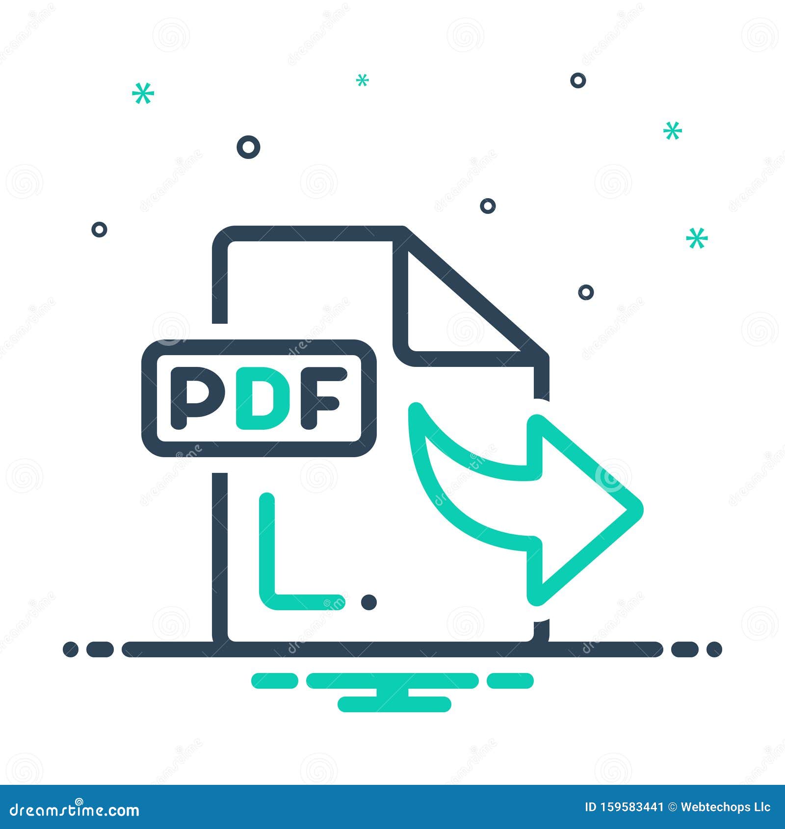 Mix Icon for Derived, Received and Secured Stock Vector - Illustration ...