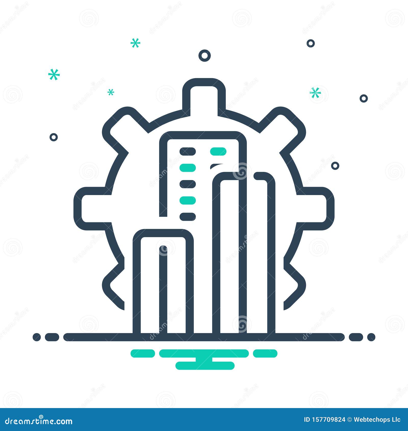 Black Mix Icon for Development, Evolution and Growth Stock Vector ...