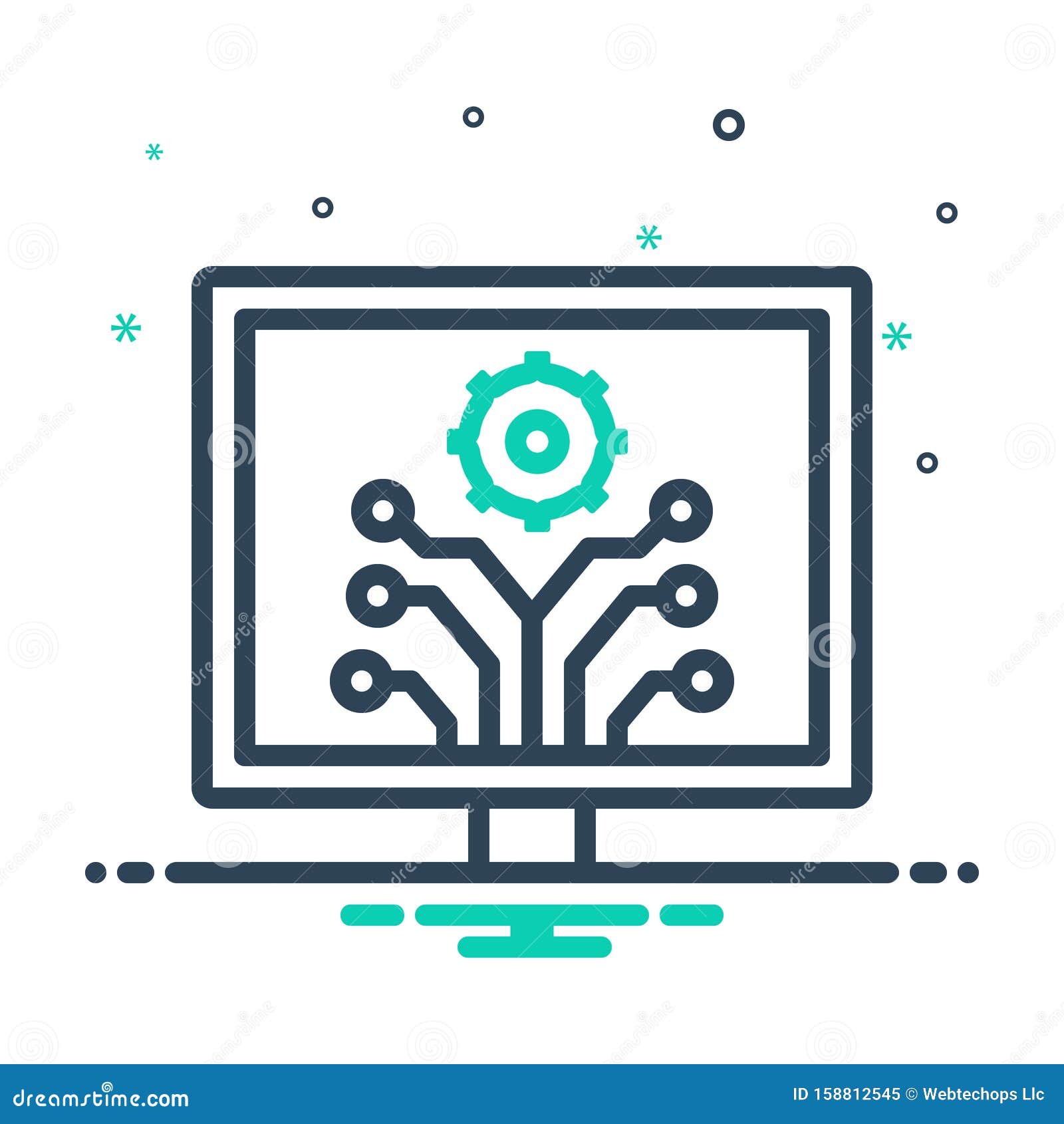 Mix Icon for Development, Innovation and Evolution Stock Vector ...