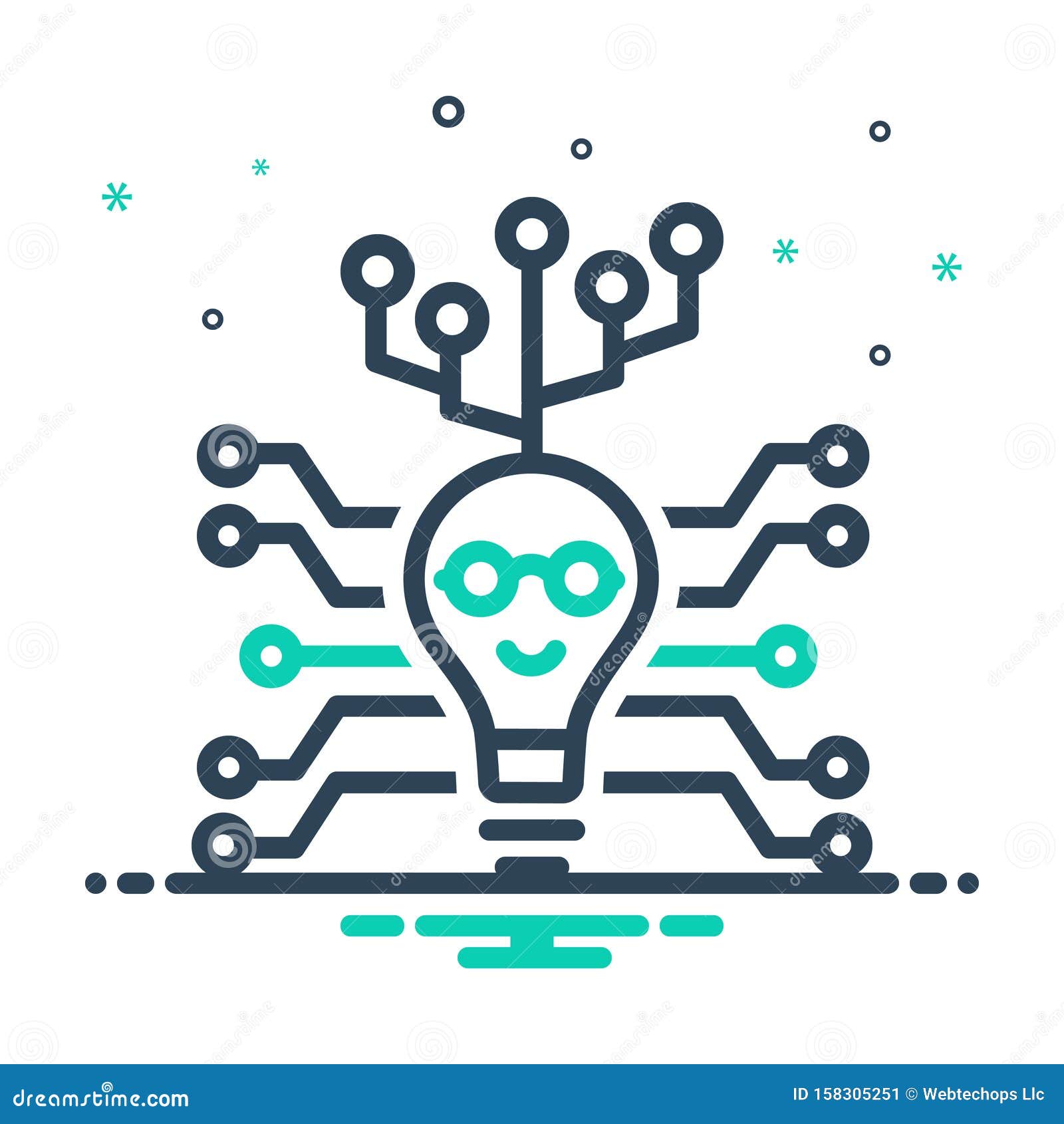 Mix Icon for Digital, Technology and Circuit Stock Vector ...