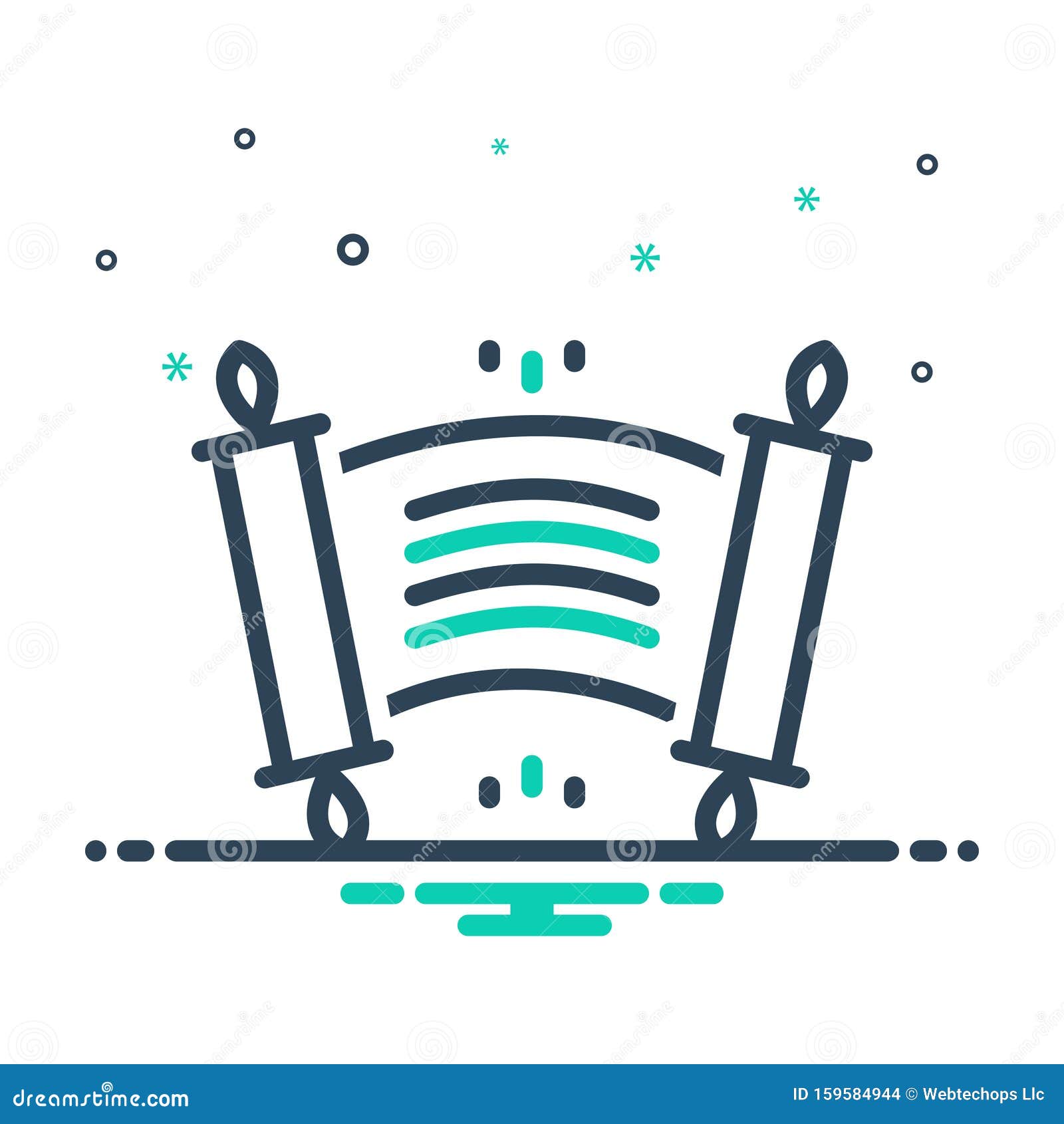 Mix Icon for Edict, Ordinance and Rescript Stock Vector - Illustration ...