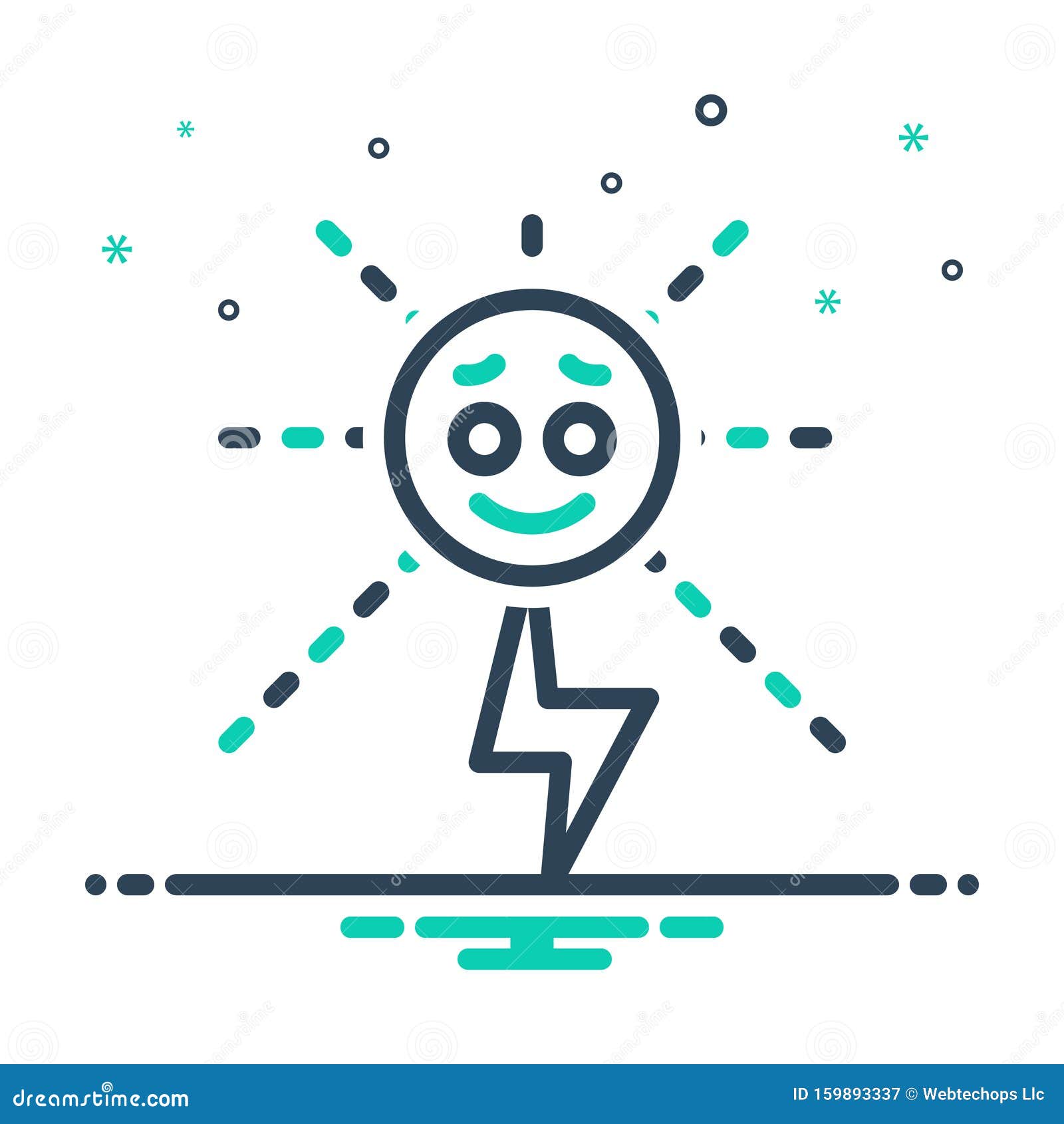 Mix Icon for Energy, Strength and Potency Stock Vector - Illustration ...