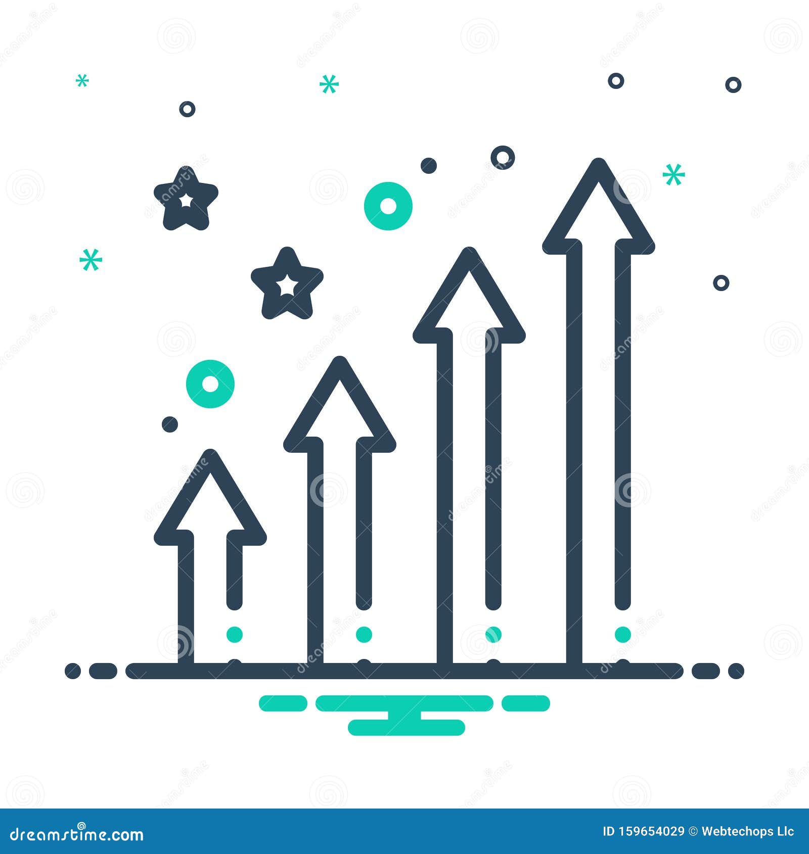 Mix Icon for Enhancing, Increase and Growth Stock Illustration ...