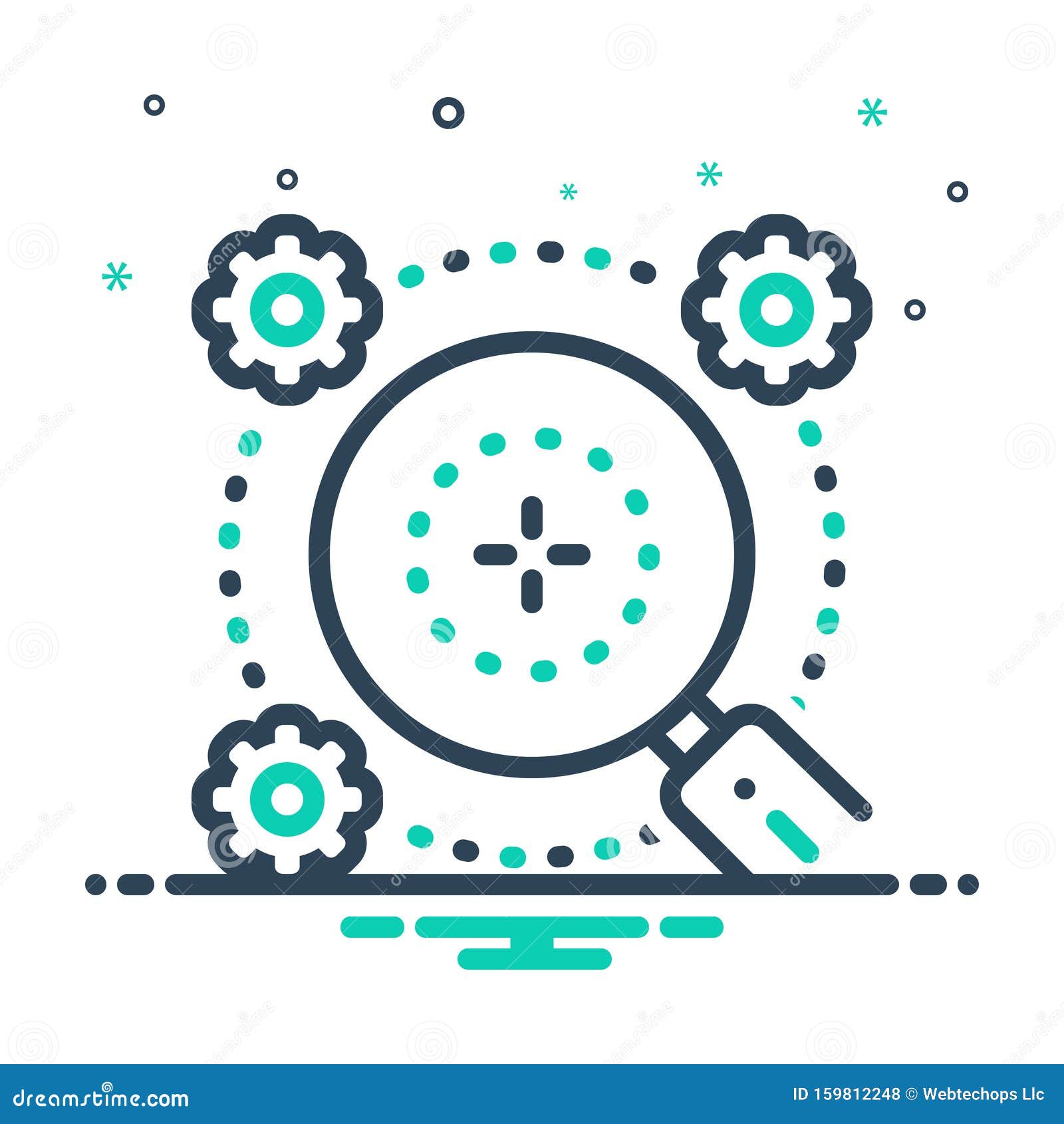 Mix Icon for Generalities, Generalization and Extrapolation Stock ...